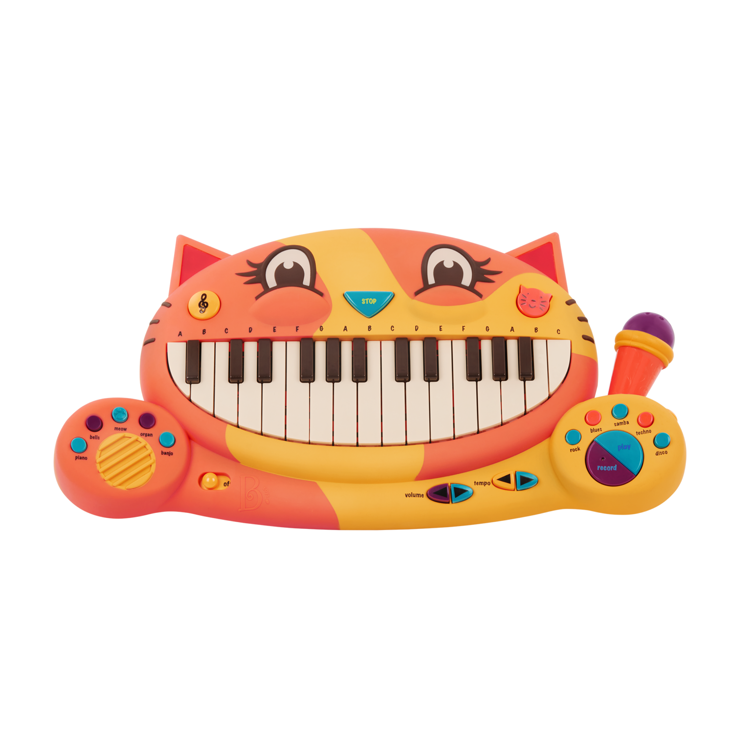 Meowsic | Interactive Cat Piano & Microphone | B. toys