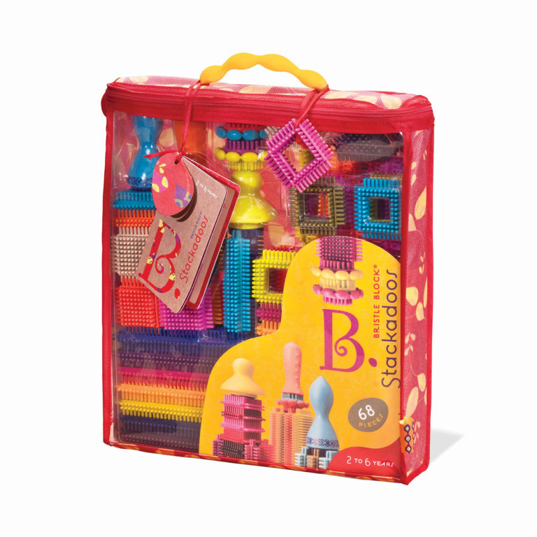 Bristle Blocks Stackadoos | Building Play Set | B. toys
