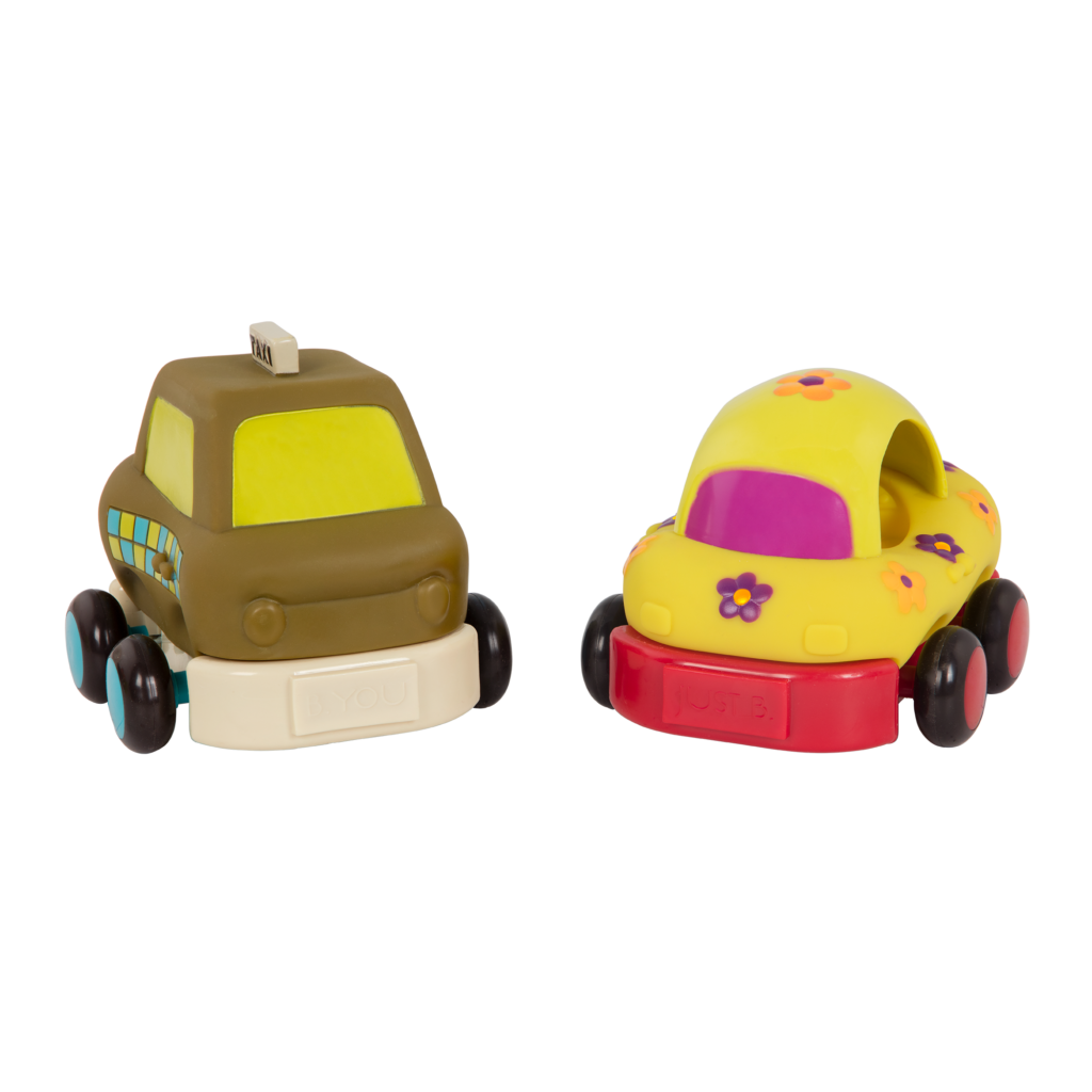 Wheeee-ls | 4 Pull-Back Toy Vehicles | B. toys
