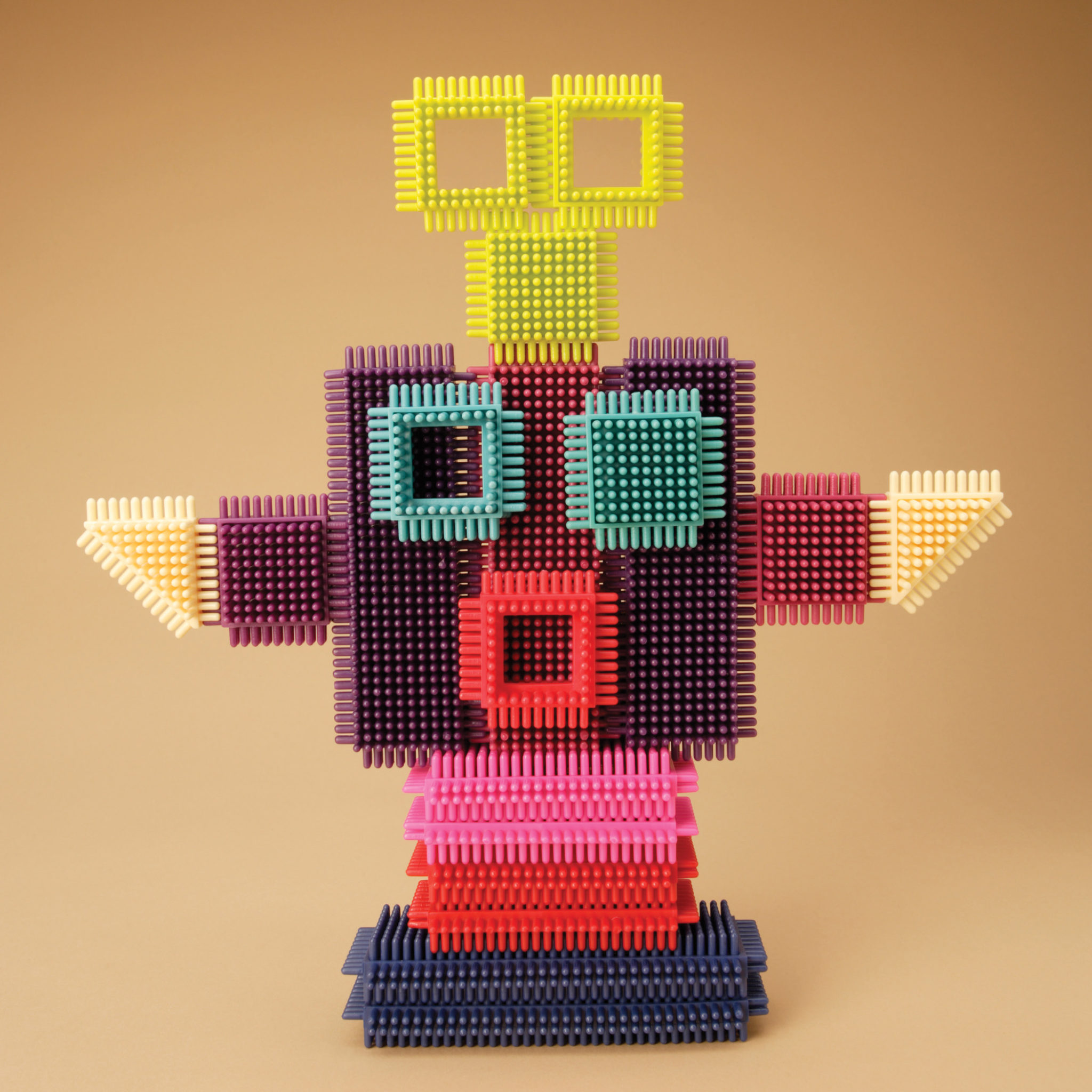 Bristle Block - Stackadoos | 68 Building Blocks | B. toys