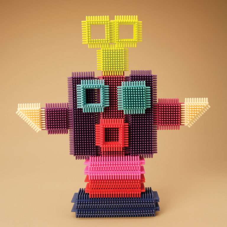 Bristle Block - Stackadoos | 68 Building Blocks | B. toys