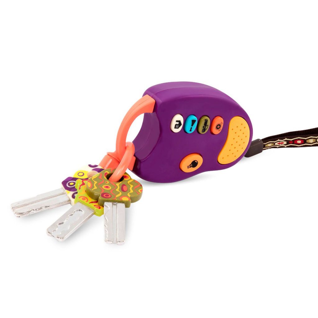 FunKeys - Purple | Toy Car Keys with Lights & Sounds | B. toys