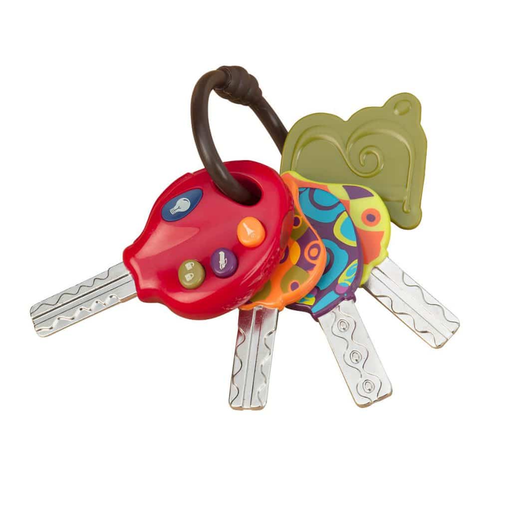 LucKeys - Red | Toy Car Keys with Lights & Sounds | B. toys
