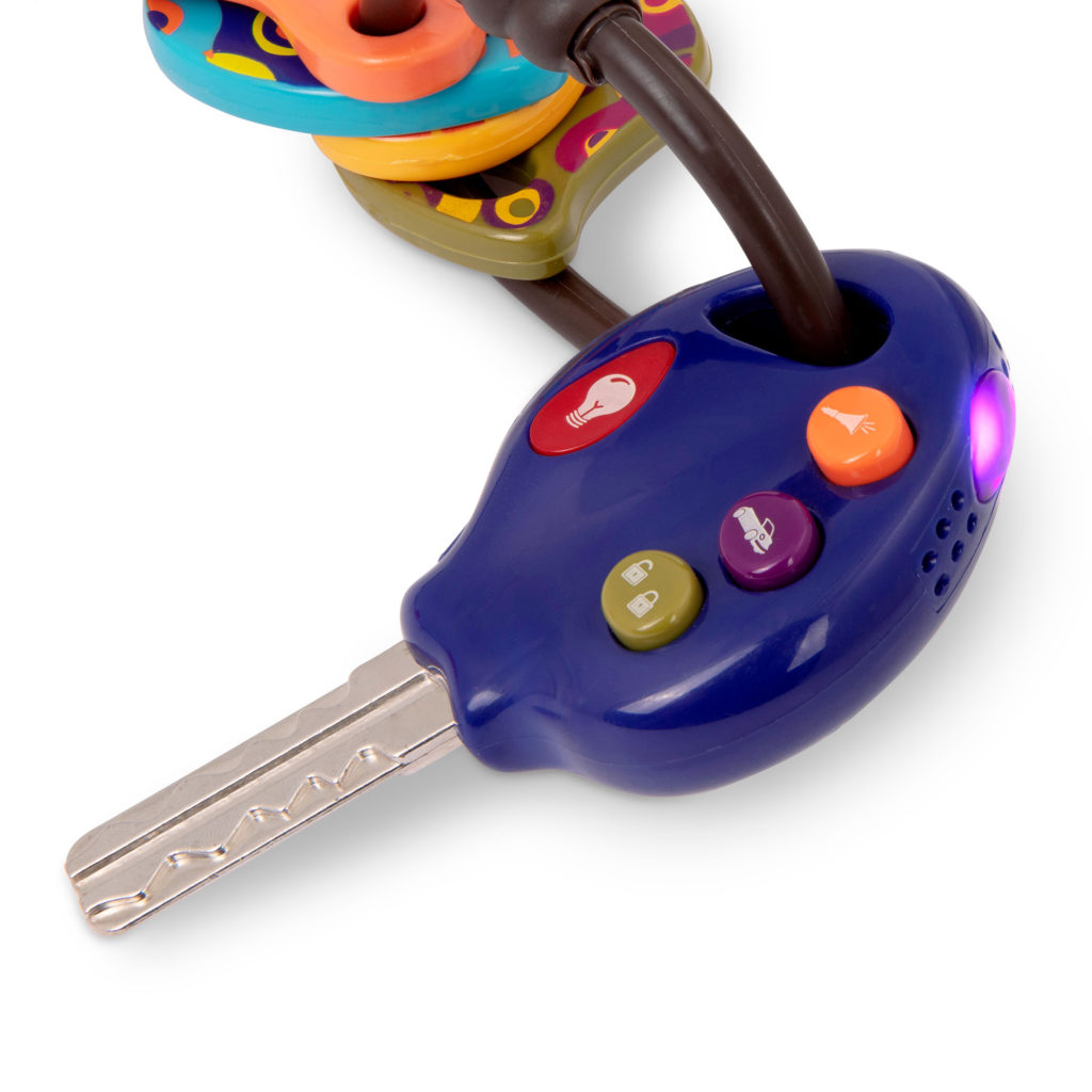 LucKeys - Blue | Toy Car Keys with Lights & Sounds | B. toys