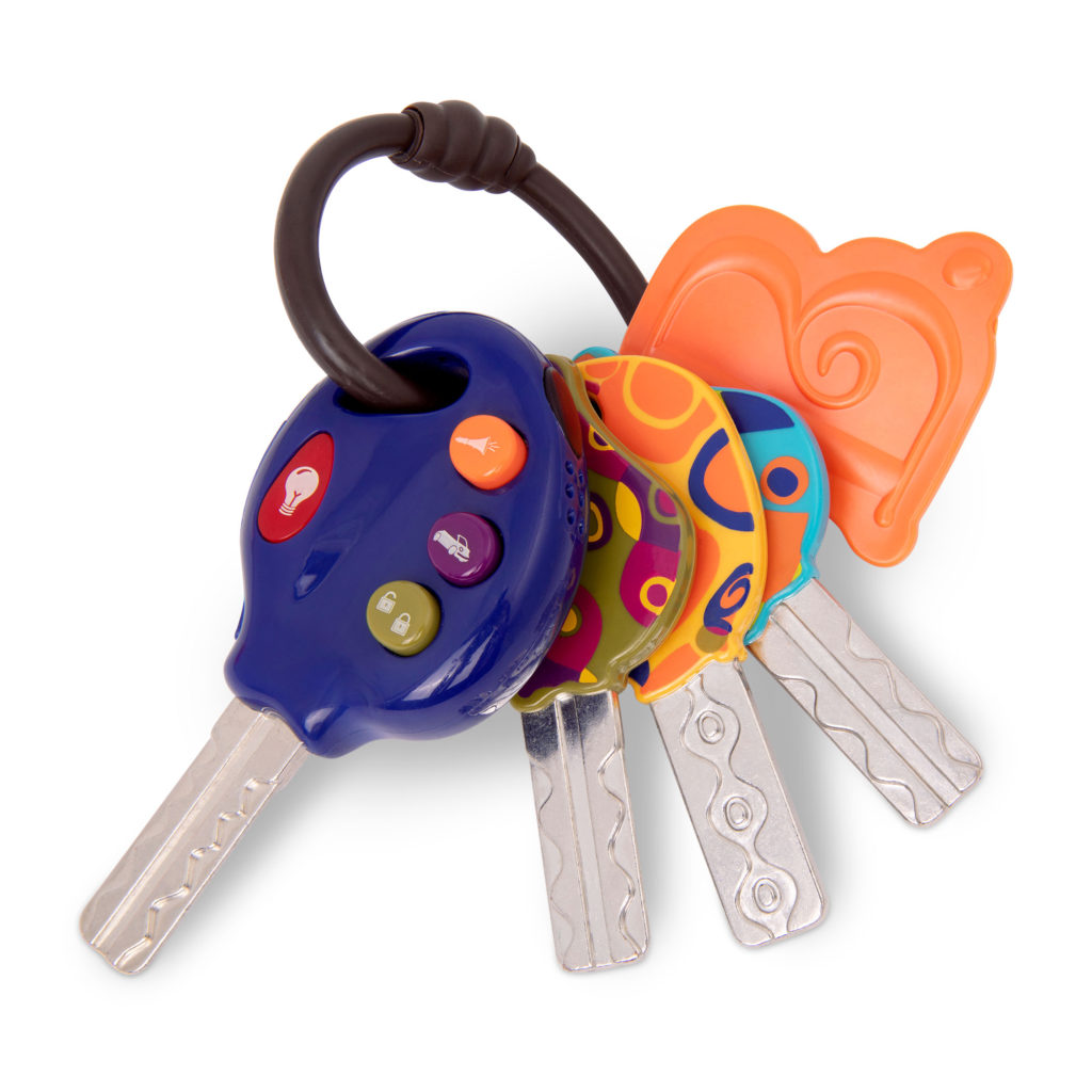 LucKeys - Blue | Toy Car Keys with Lights & Sounds | B. toys