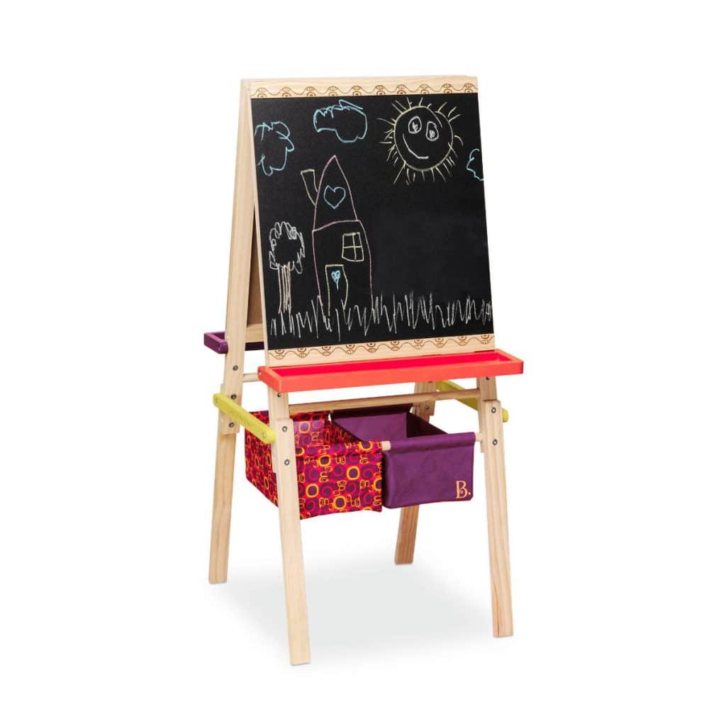 Easel Does It | Wooden Easel for Kids | B. toys