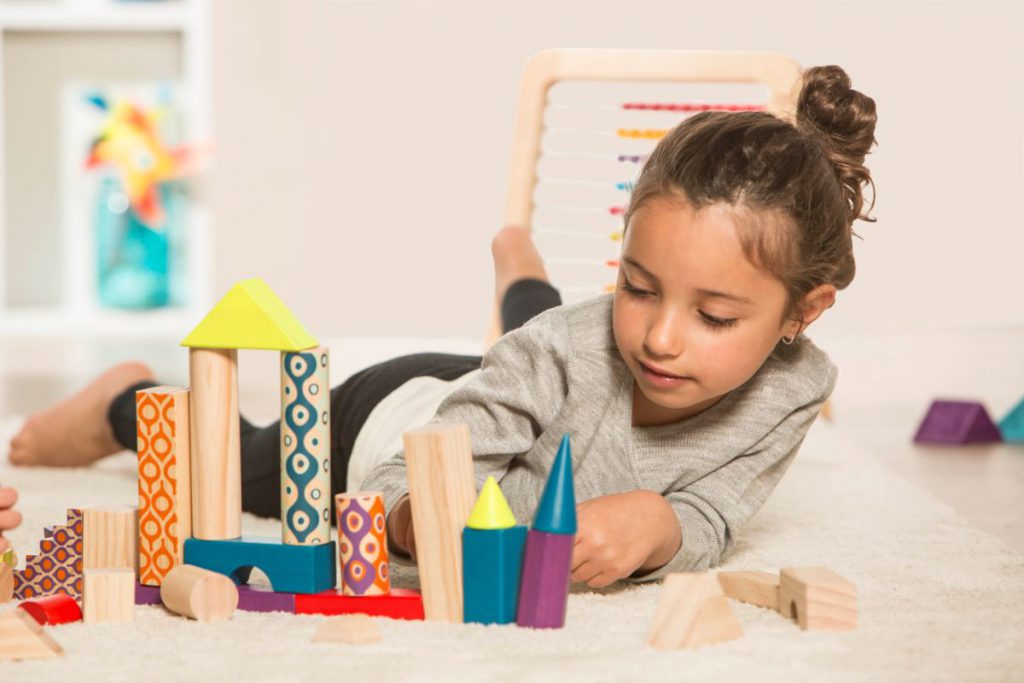 Wood U Build It | Wooden Building Blocks | B. toys