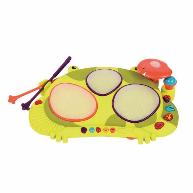 Ribbit-tat-tat | Frog Drum Set | B. toys