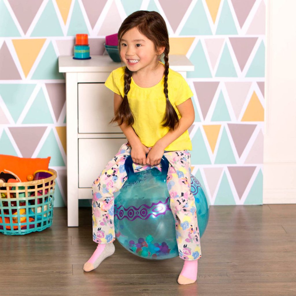 Hop n' Glow - Blue | Hopper Ball | B. toys