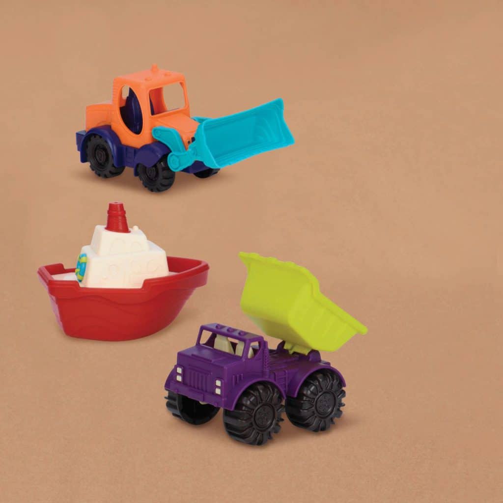 Loaders & Floaters - Red, Purple & Orange | Mini Vehicles | B. toys