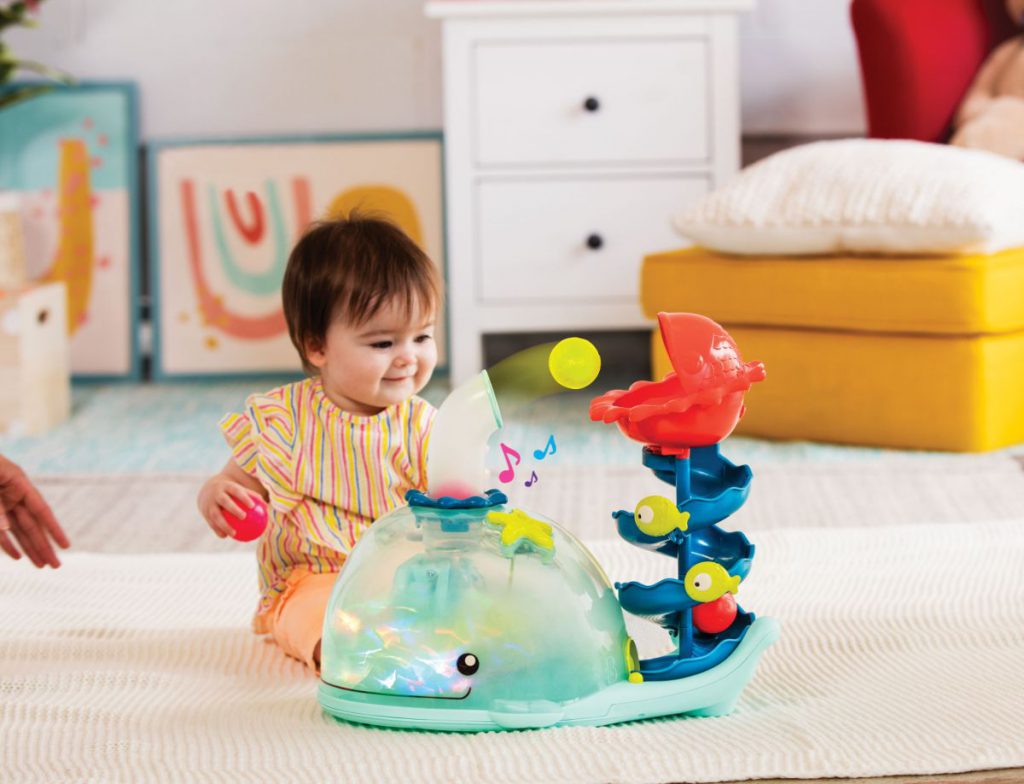 Poppity Whale Pop | Musical Ball Popper | B. toys