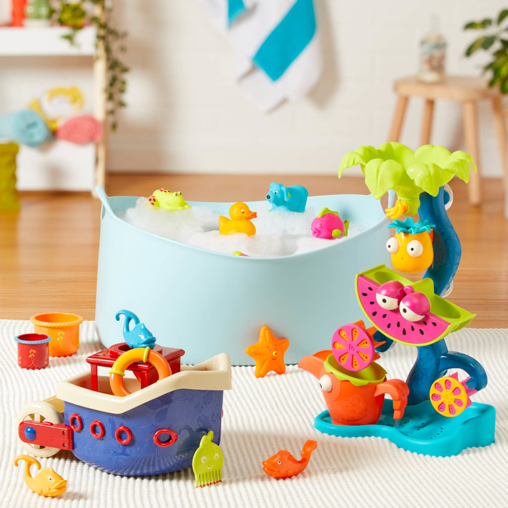 Tropical Waterfall | Water Wheel Toy | B. toys