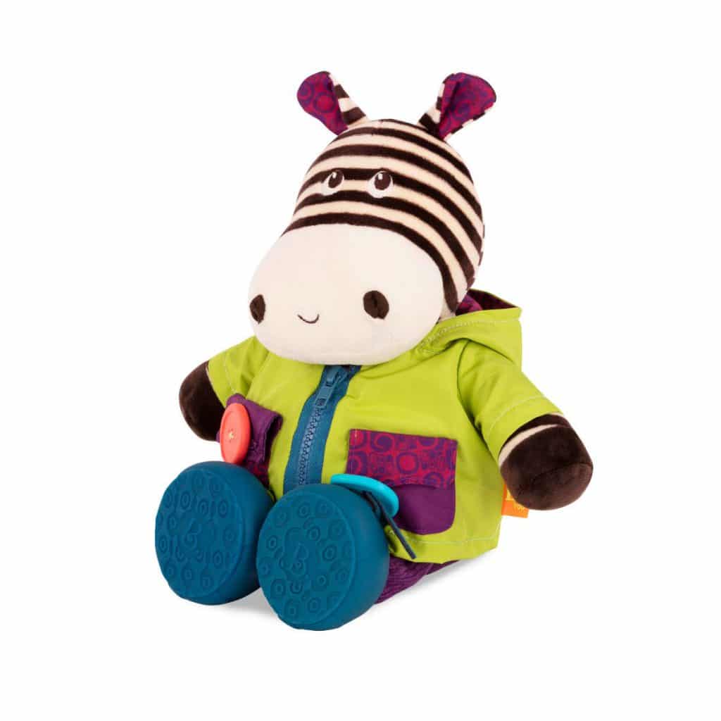 Giggly Zippies - Zebb | Interactive Plush Zebra | B. toys