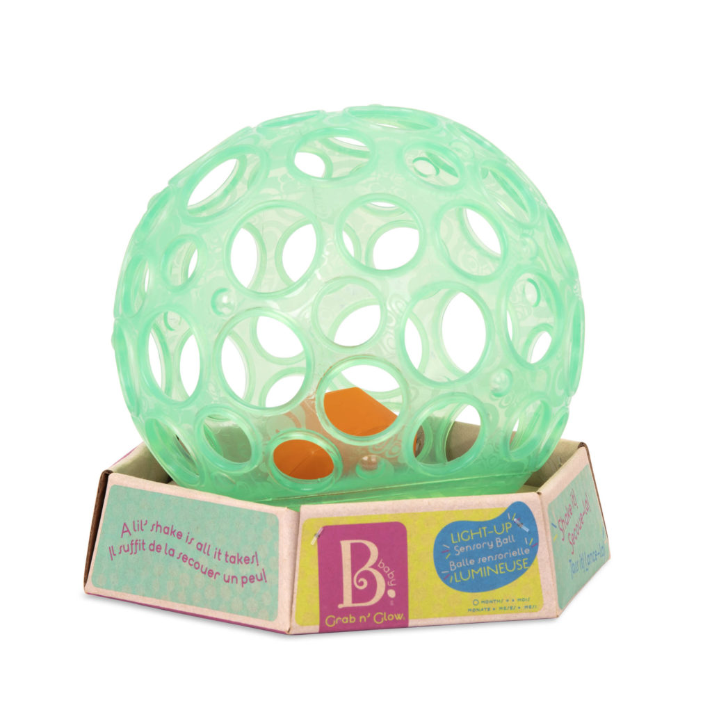 Grab 'n' Glow | Sensory Light-Up Ball | B. baby