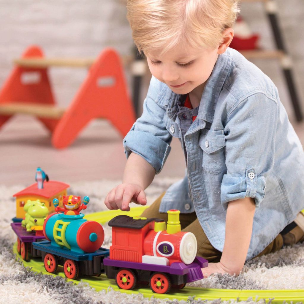 The Critter Express | Musical Train Set | B. toys