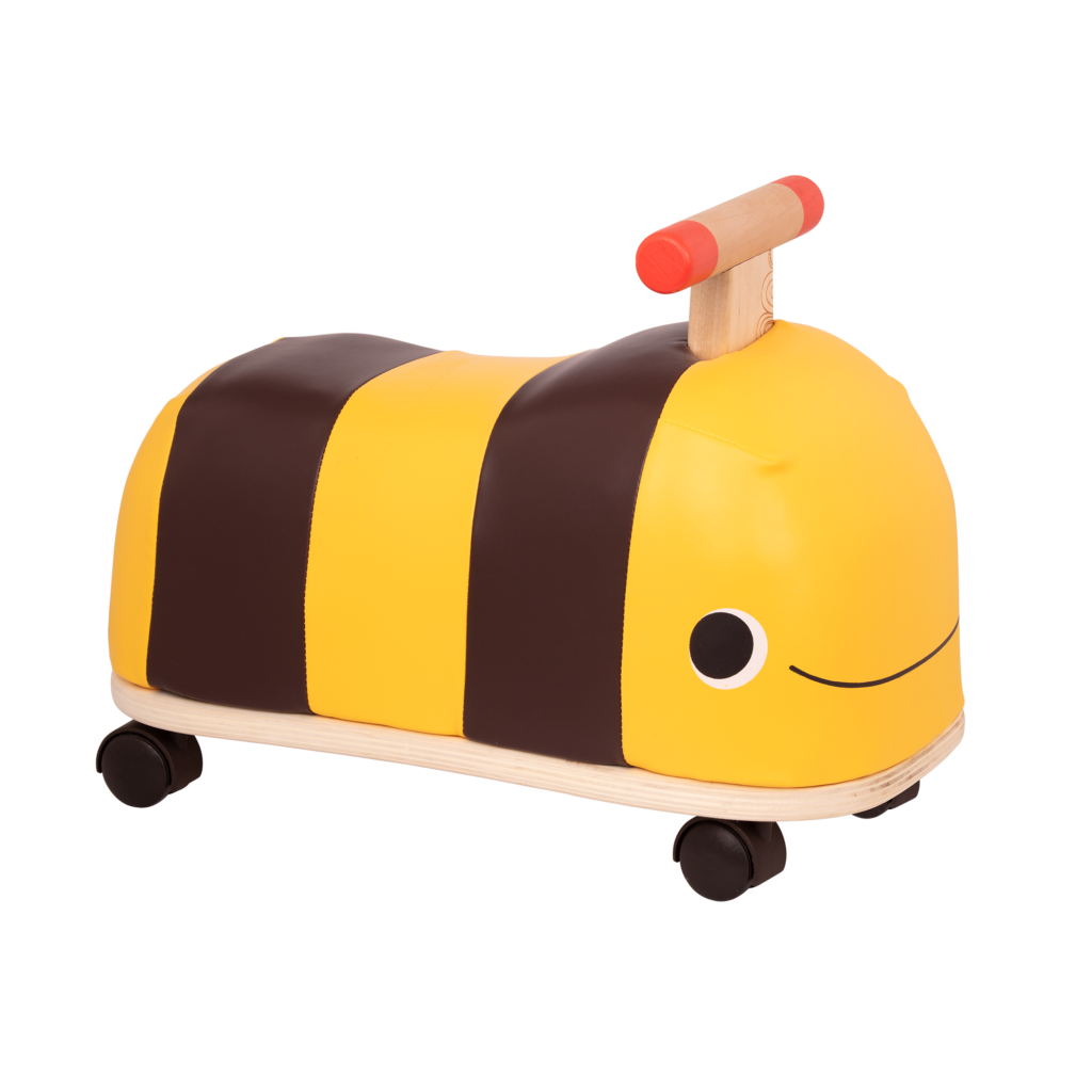 Boom Buggy | Wooden Bee Ride-On | B. toys