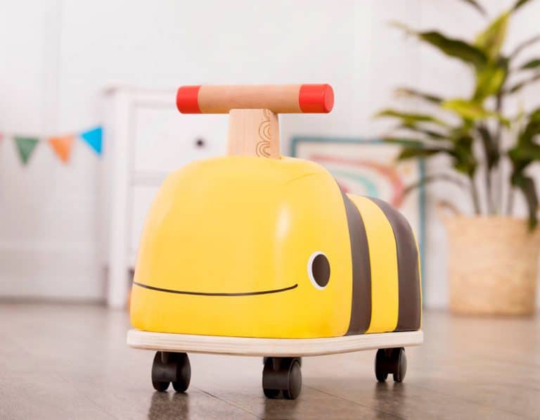 Boom Buggy | Wooden Bee Ride-On | B. toys