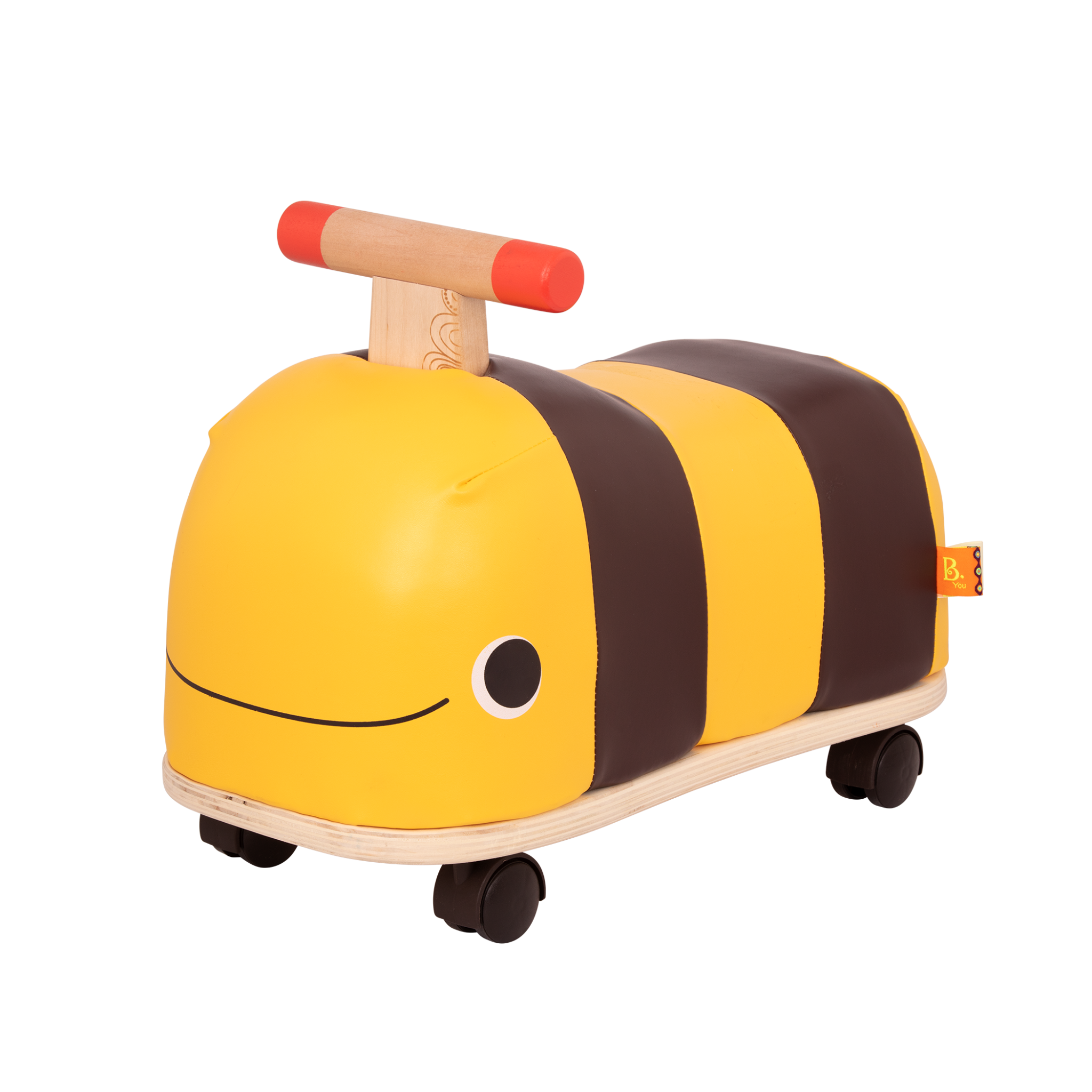 Boom Buggy | Wooden Bee Ride-On | B. toys