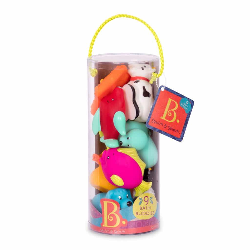 Squish & Splash | 9 Animal Bath Squirts | B. toys