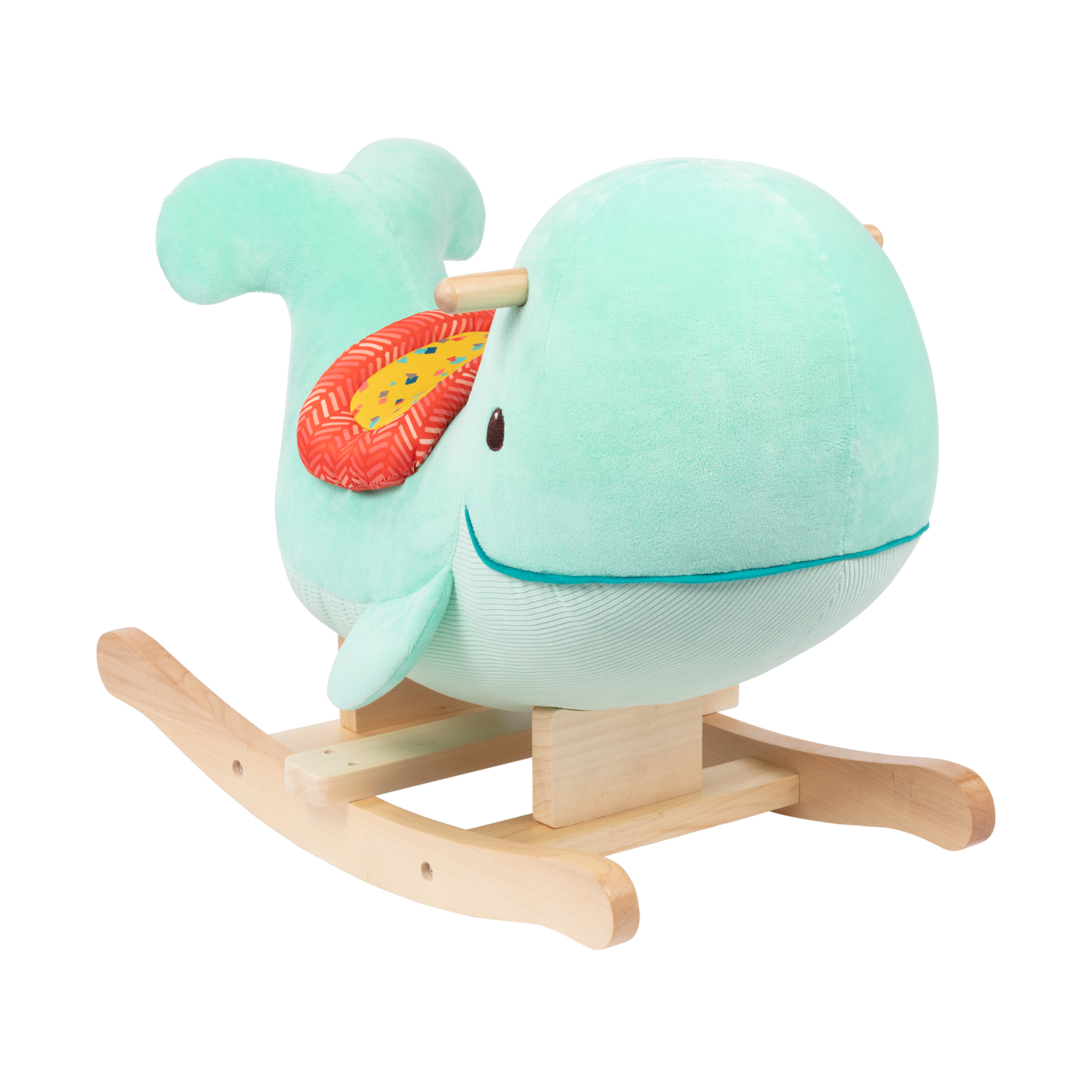 Whale Rocker - Echo | Wooden Rocking Toy | B. toys