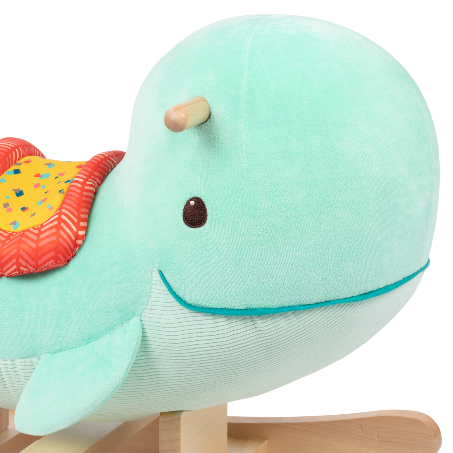 Whale Rocker - Echo | Wooden Rocking Toy | B. toys