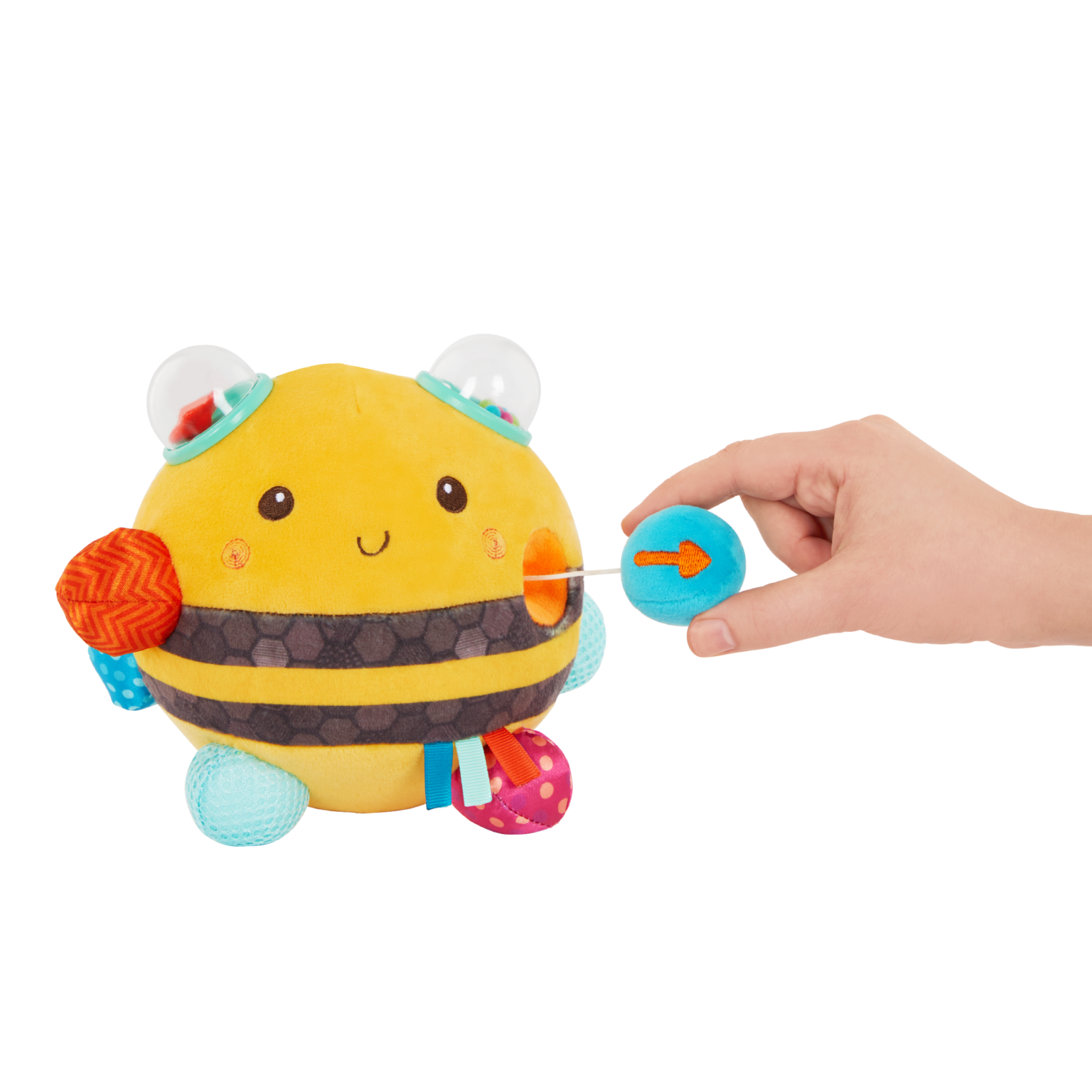 Fuzzy Buzzy Bee | Sensory Plush Toy | B. baby