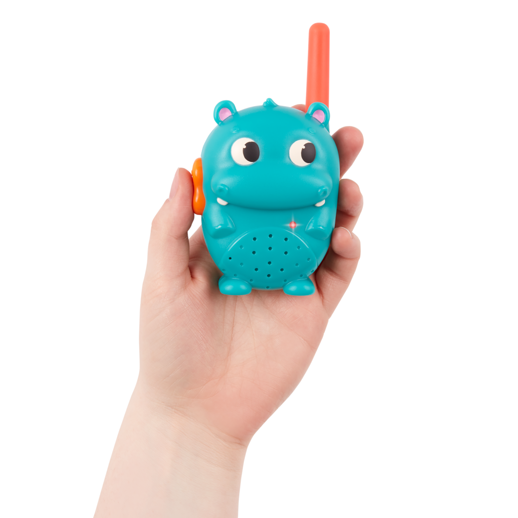 Hippo & Monkey Walkie-Talkies | Walkie-Talkie Set | B. toys