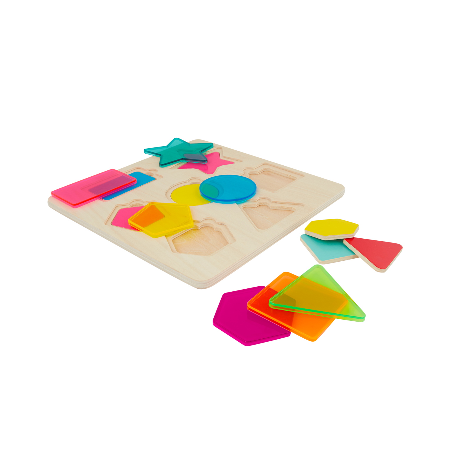 Rainbow Stack 'n' Sort | Shape Sorting Puzzle | B. toys