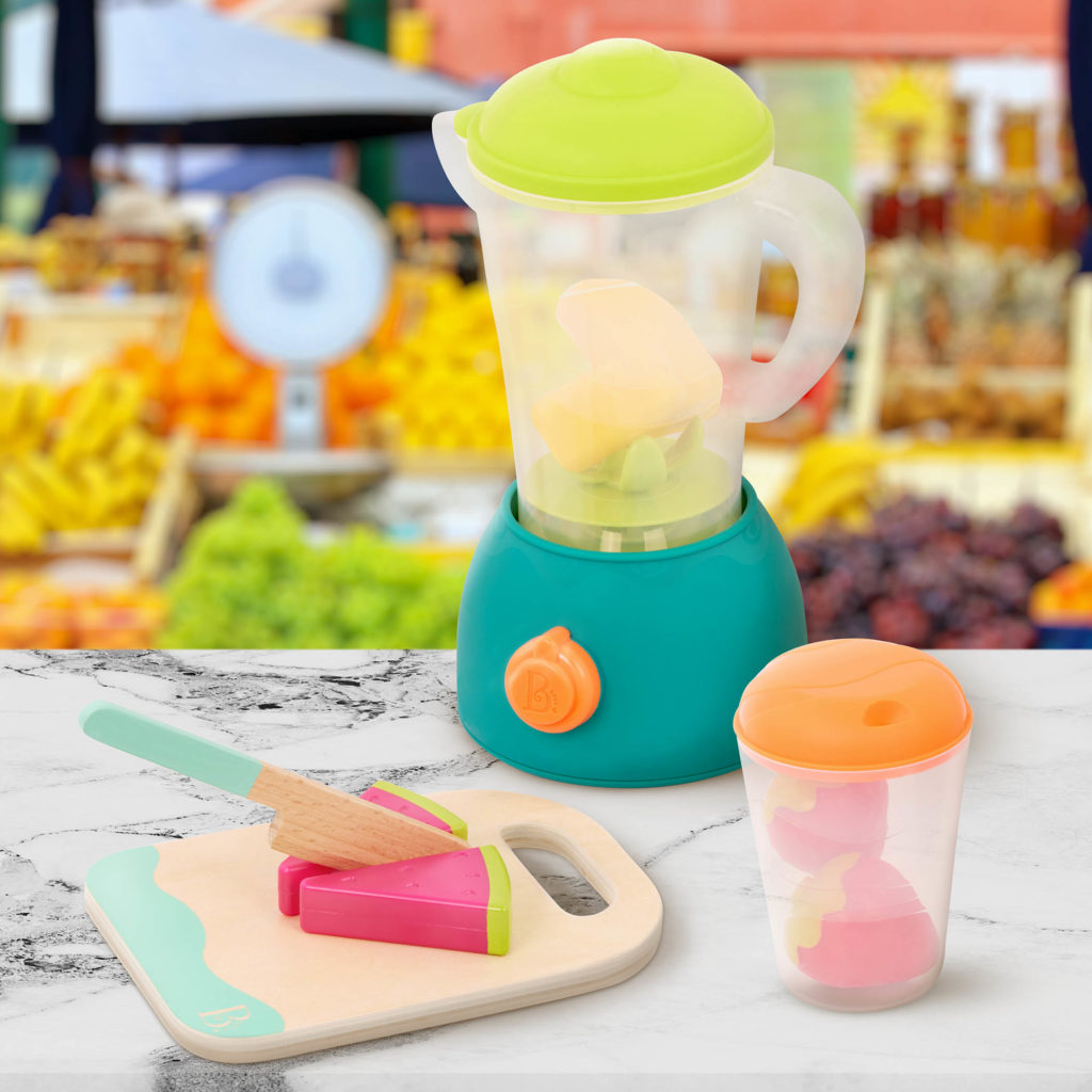 Mini Chef - Fruity Smoothie Playset | Blender Play Set | B. toys