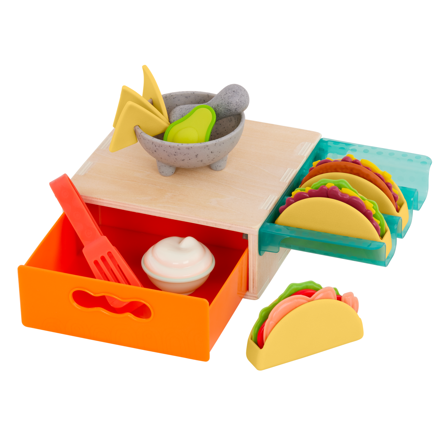 Mini Chef - Tiny Taco Playset | Play Food Set | B. toys