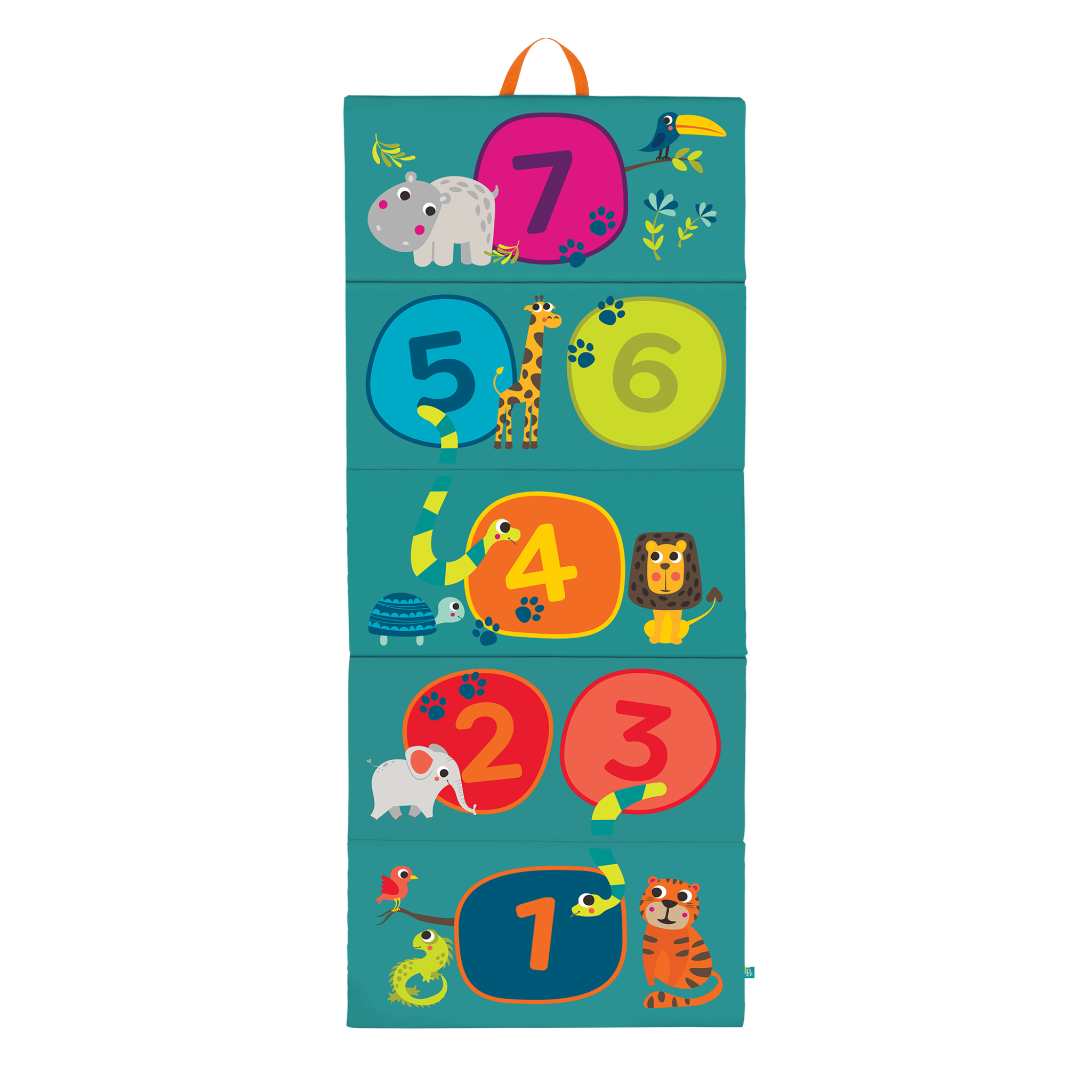 Let's Glow Bowling! - Orange | Kids' Bowling Set | B. toys