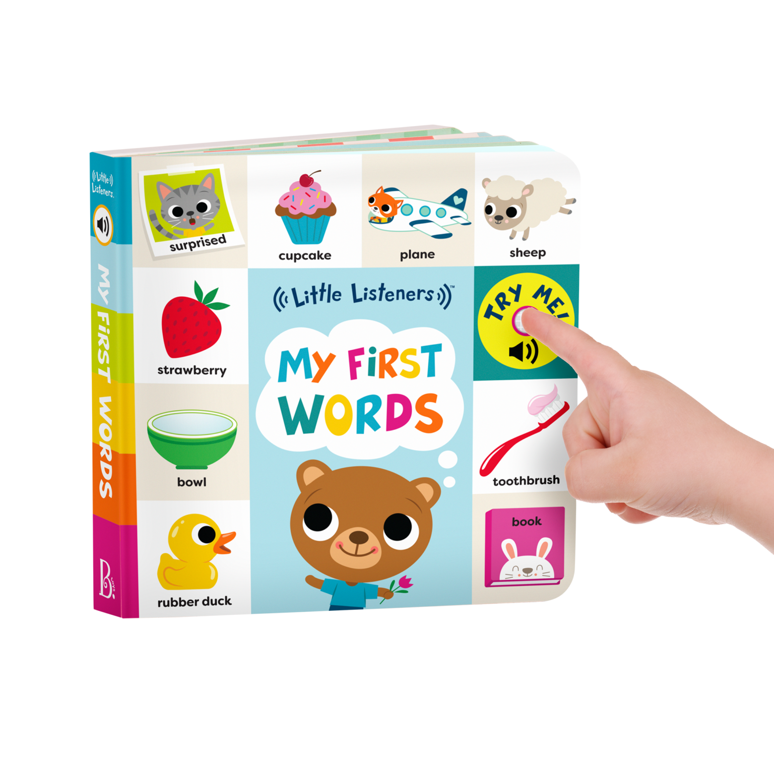 Little Listeners: My First Words | Interactive Audio Board Book | B. toys