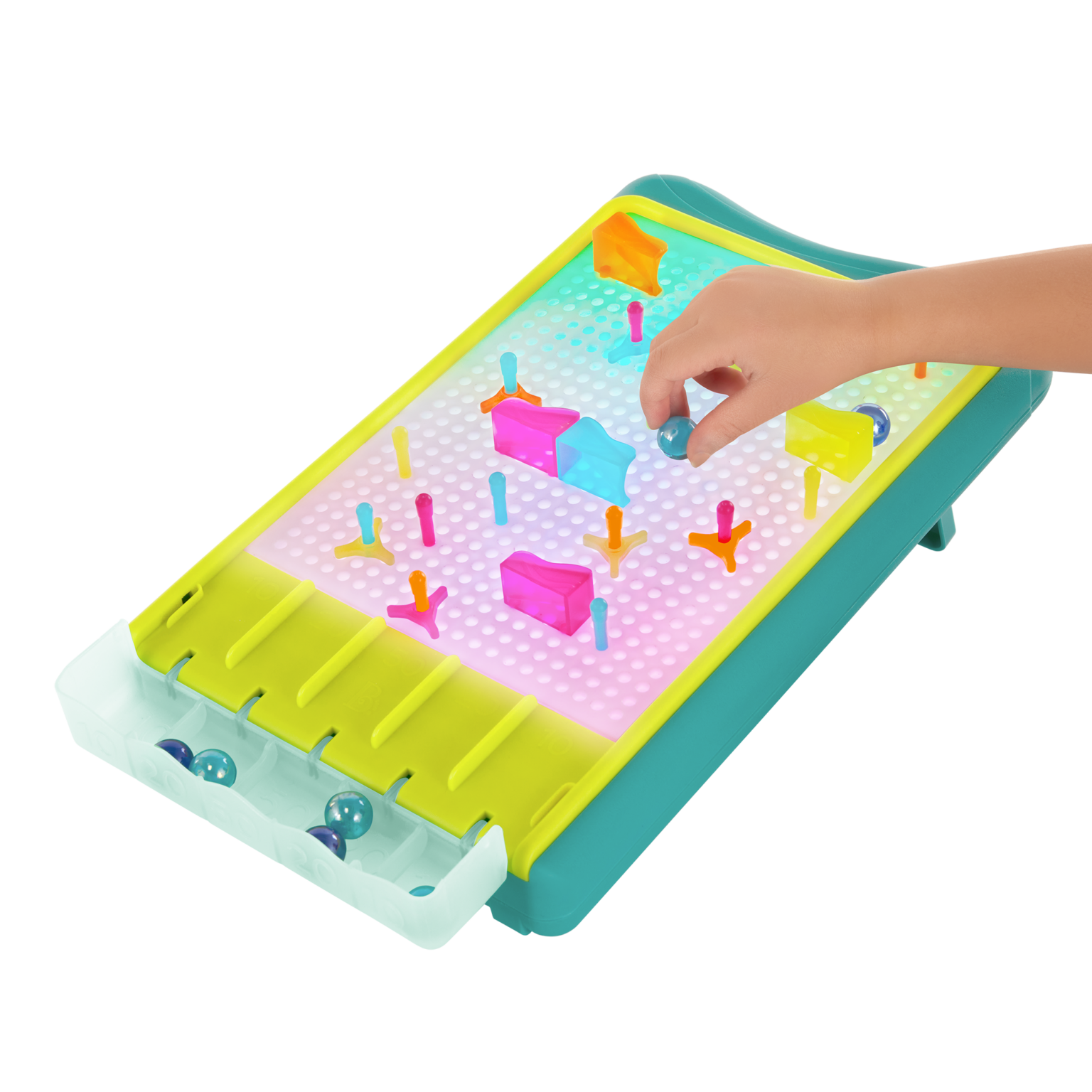 Light-Up Marble Drop | Illuminated Peg Board | B. toys