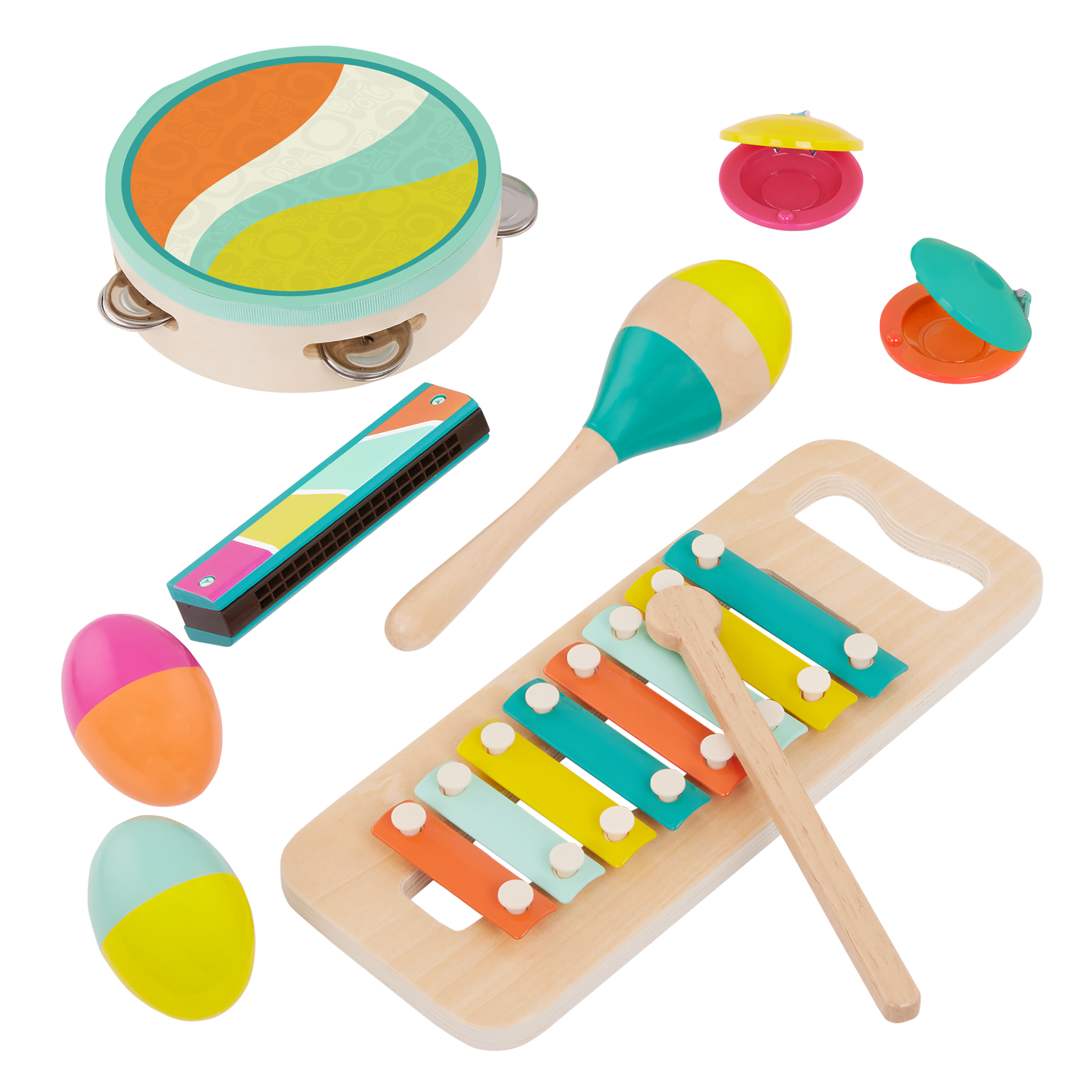 Make a Melody | Wooden Musical Instrument Set | B. toys