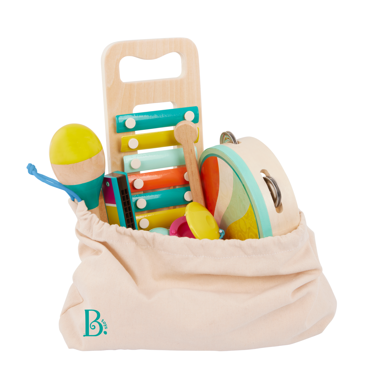 Make a Melody | Wooden Musical Instrument Set | B. toys