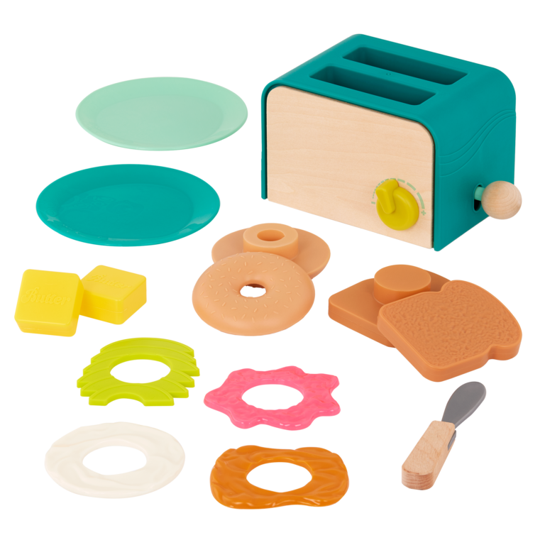 Mini Chef - Breakfast Playset | Toaster Set | B. toys