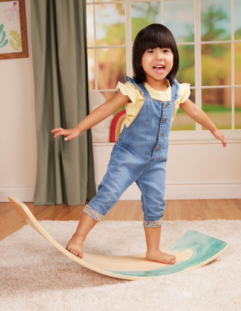 Teeter-Toddler | Wooden Balancing Board | B. spaces