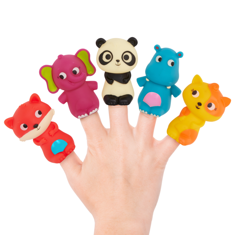 Pinky Pals Crew | Animal Finger Puppets | B. toys
