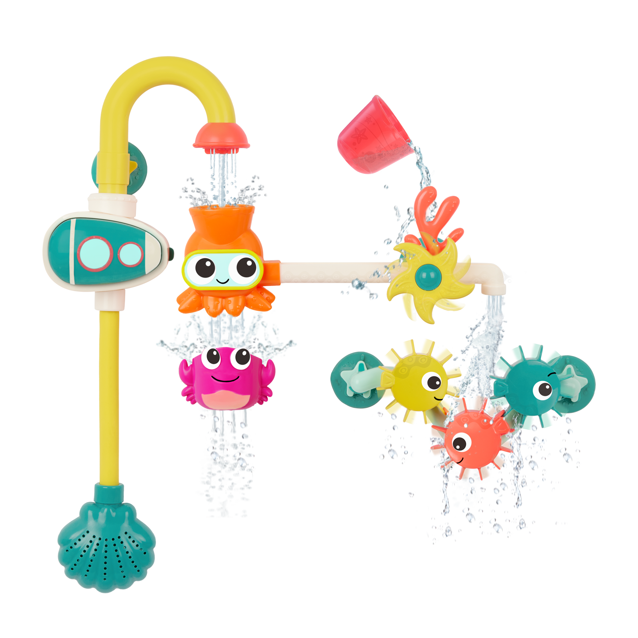 Wonder-full Waterworks | Bath Pump Toy | B. toys