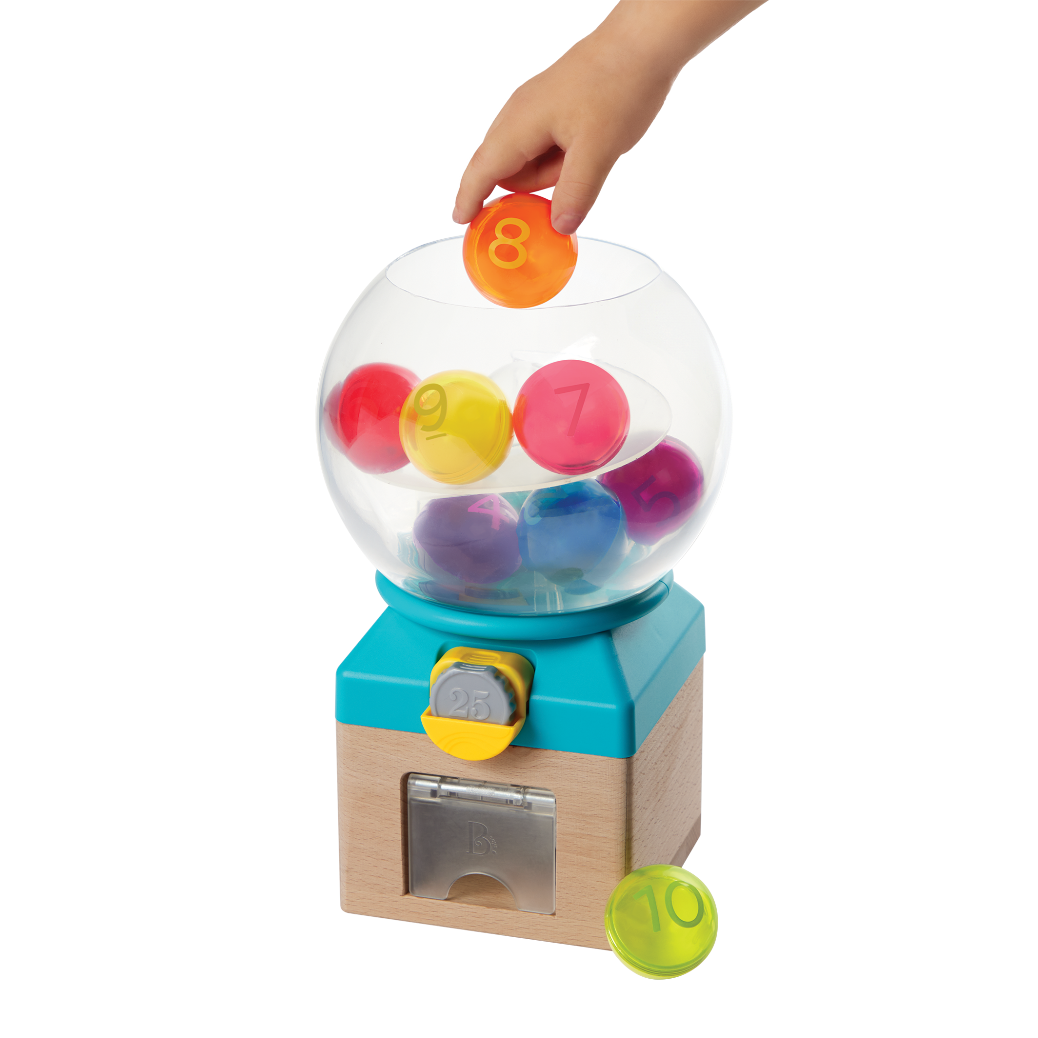 Rainbow Gumballs | Counting Gumball Machine | B. toys