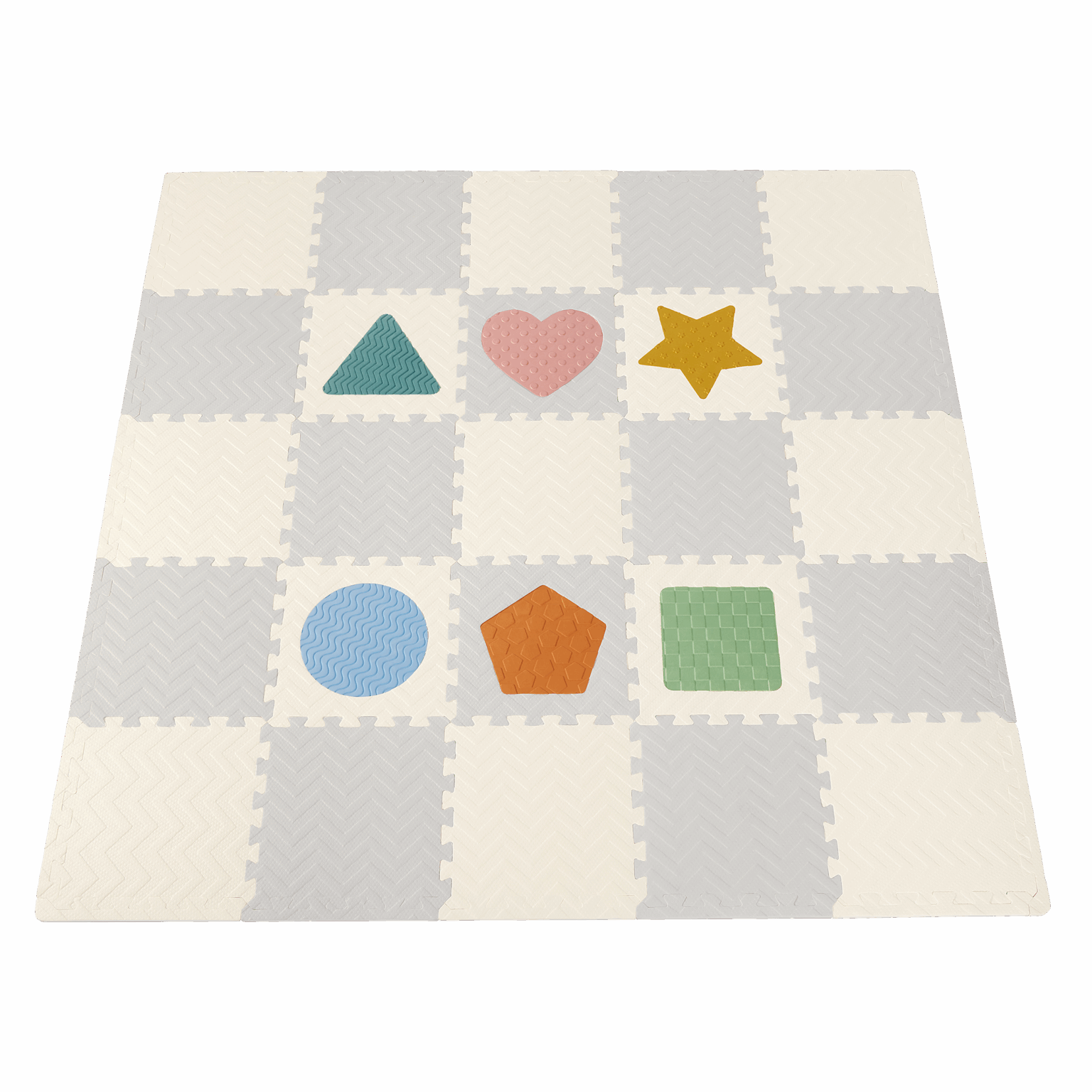 WonderFloor Play Mat | Sensory Foam Tiles | B. toys