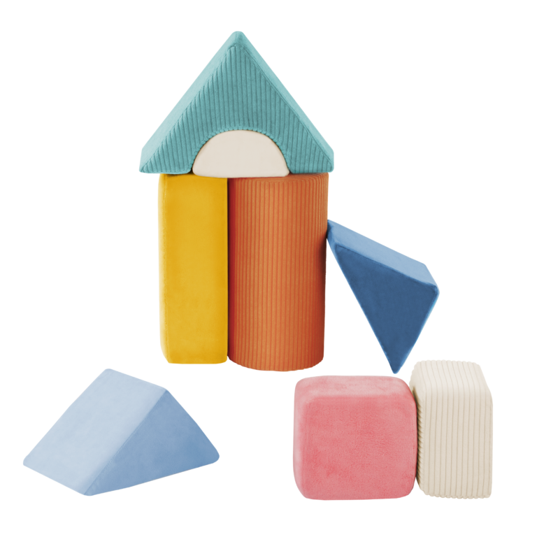 Tumble-y Towers | Sensory Building Blocks | B. toys