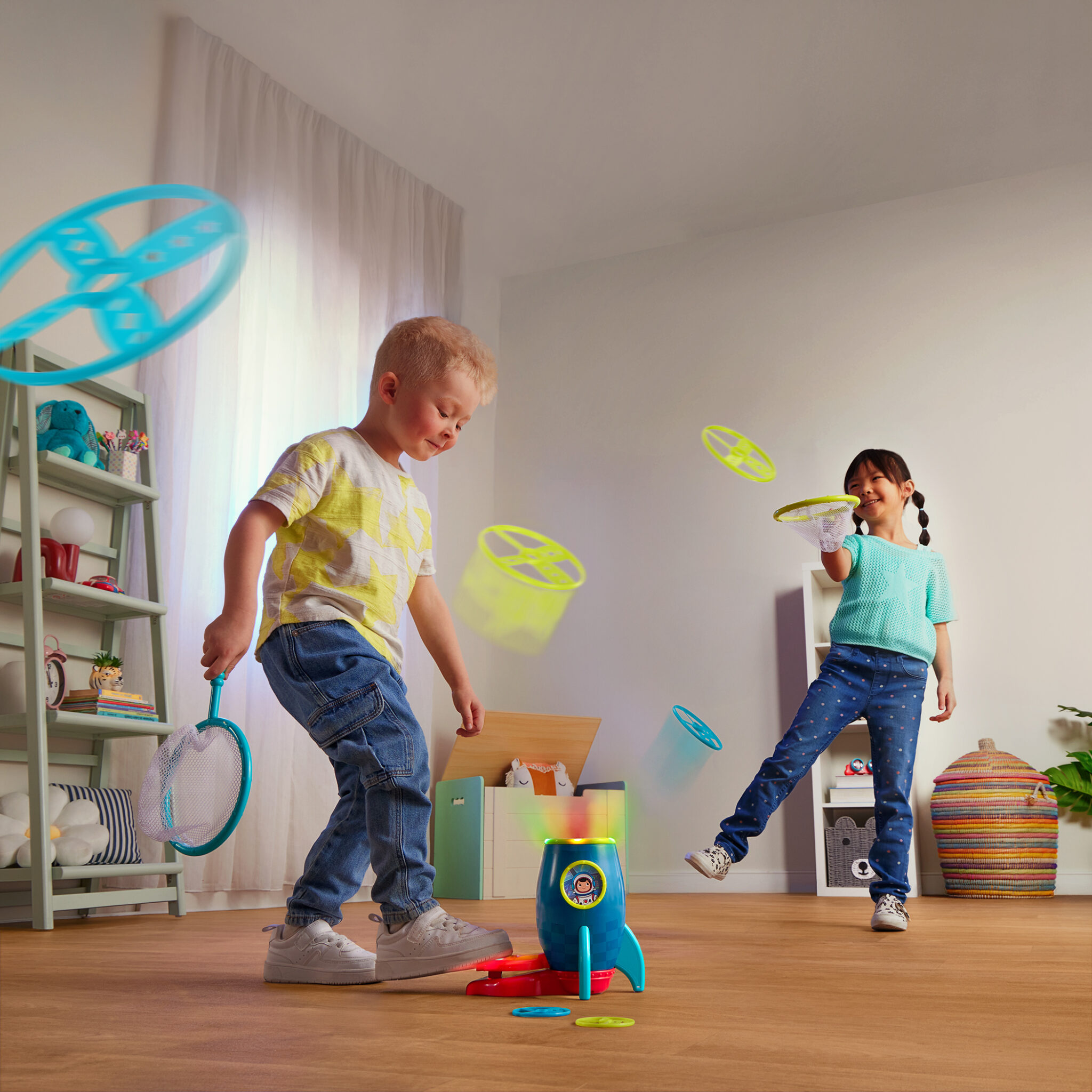 RocketGlow | Light-Up Disc Launcher | B. toys