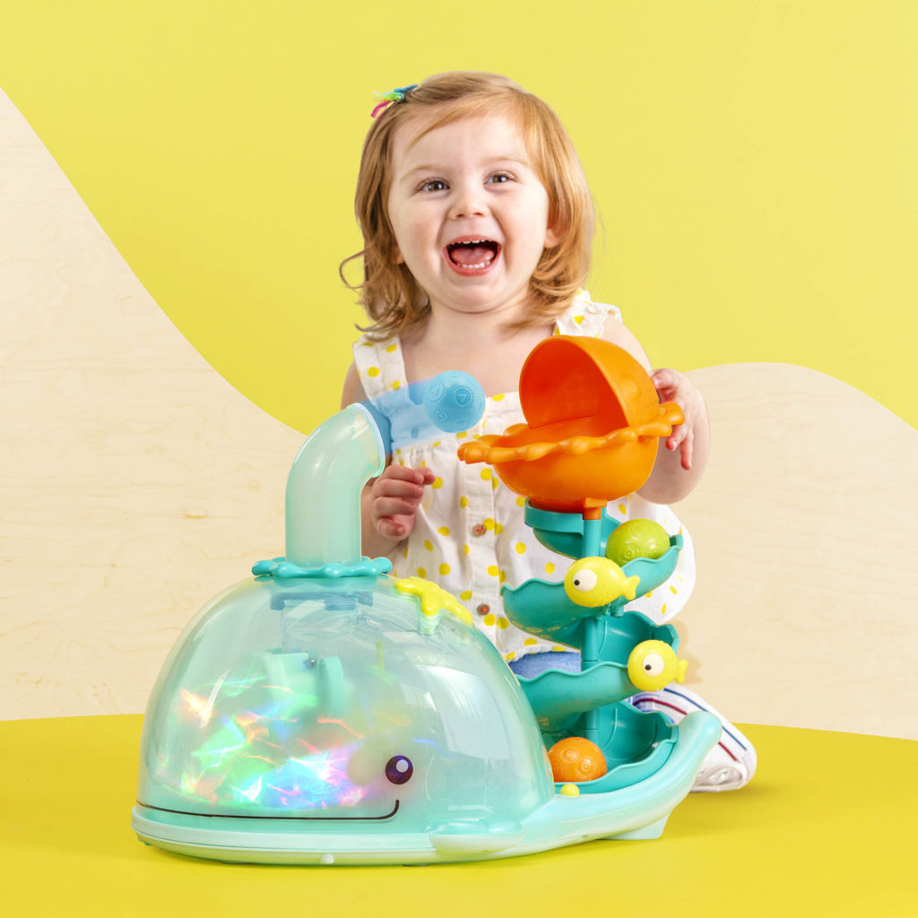 Poppity Whale Pop | Musical Ball Popper | B. toys