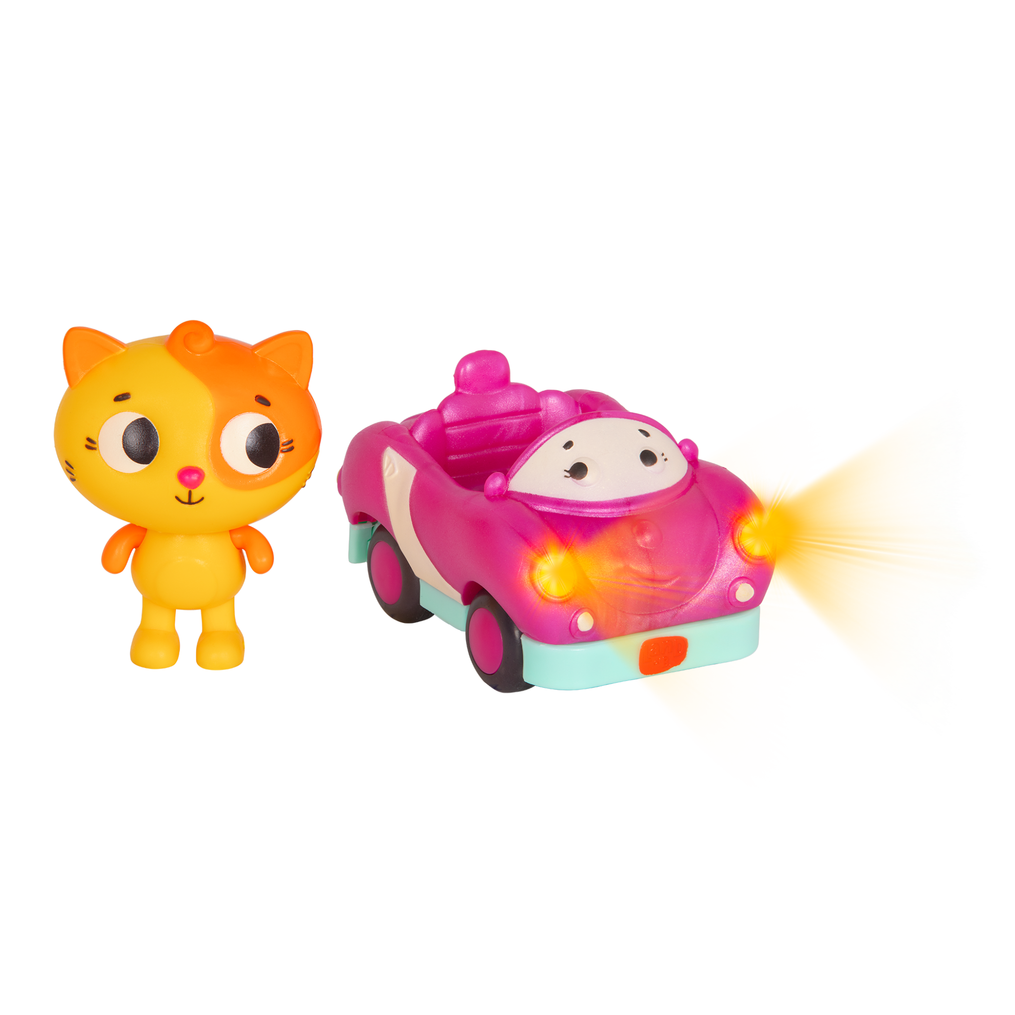 3-Pack Mini Riders - Lolo, Woofer, Jax | Light-Up Cars | Land of B.