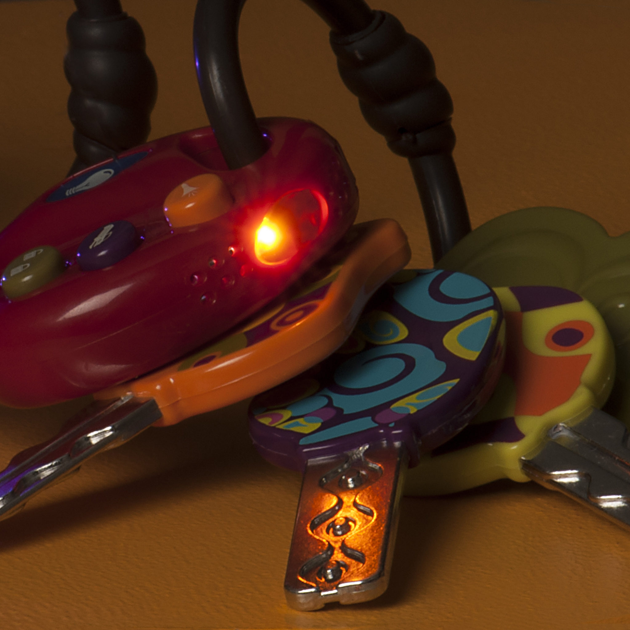 LucKeys - Red | Toy Car Keys with Lights & Sounds | B. toys